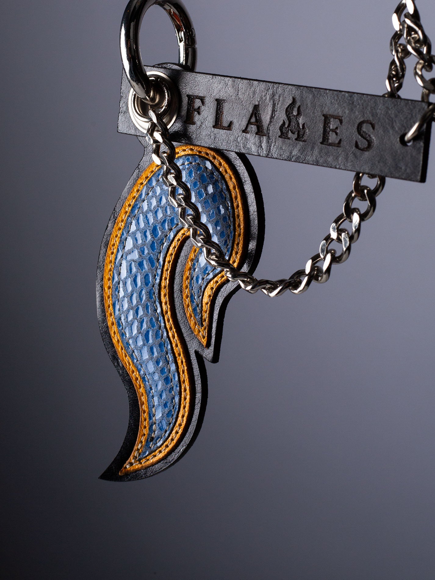 The Blue & Yellow keychain – Flames The Brand